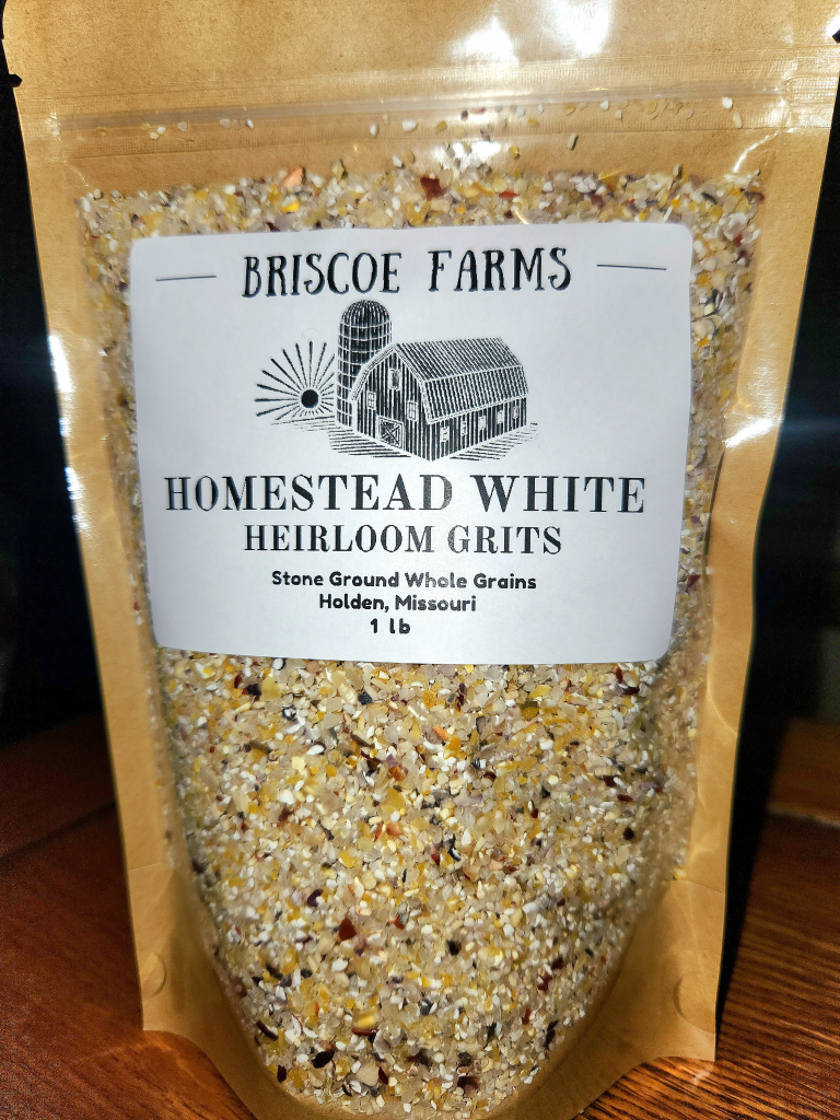 Homestead White Heirloom Grits - Briscoe Farms