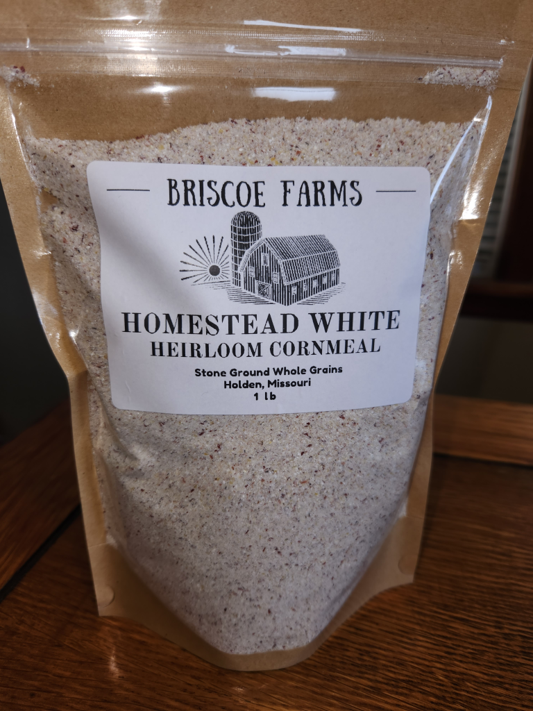 Homestead White Heirloom Cornmeal - Briscoe Farms